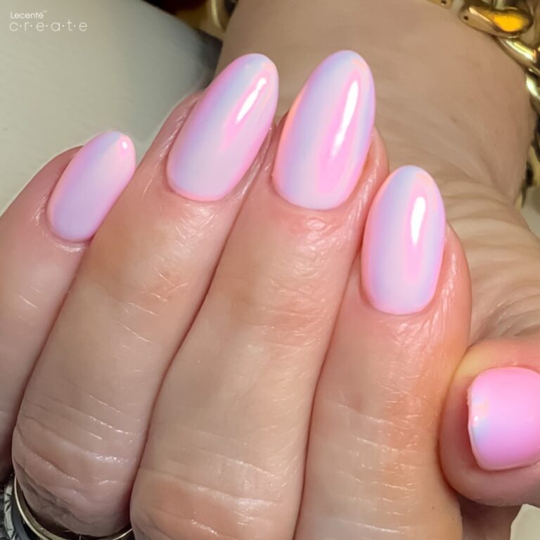 45 Eye-Catching Pink Chrome Nail Designs to Love - Archeworks