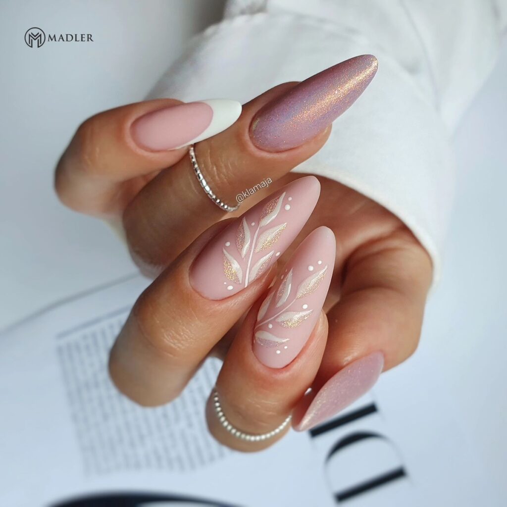 18 Beautiful Long Almond Nail Designs - Archeworks