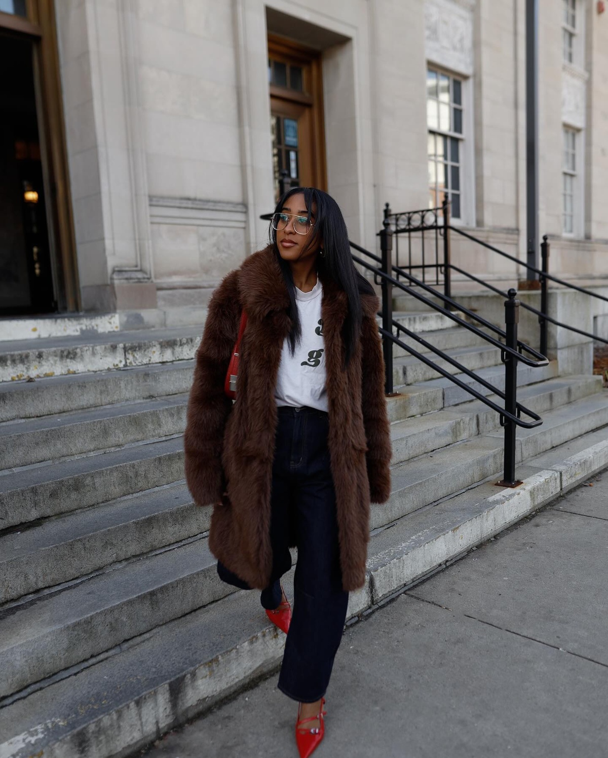 18 Must-Try Brown Fur Coat Designs for a Classy Look - Archeworks