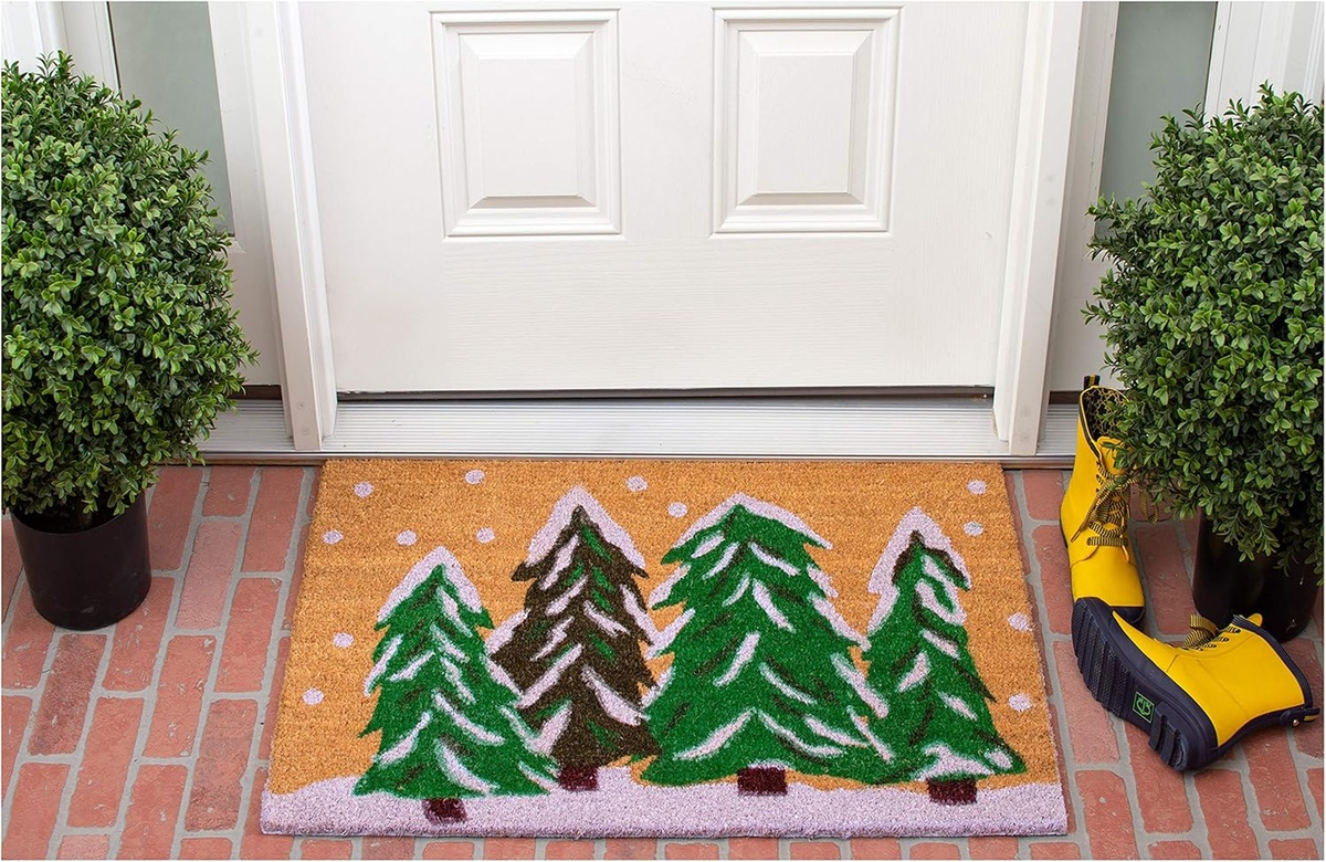 18 Stylish Christmas Doormats to Brighten Your Entryway - Archeworks
