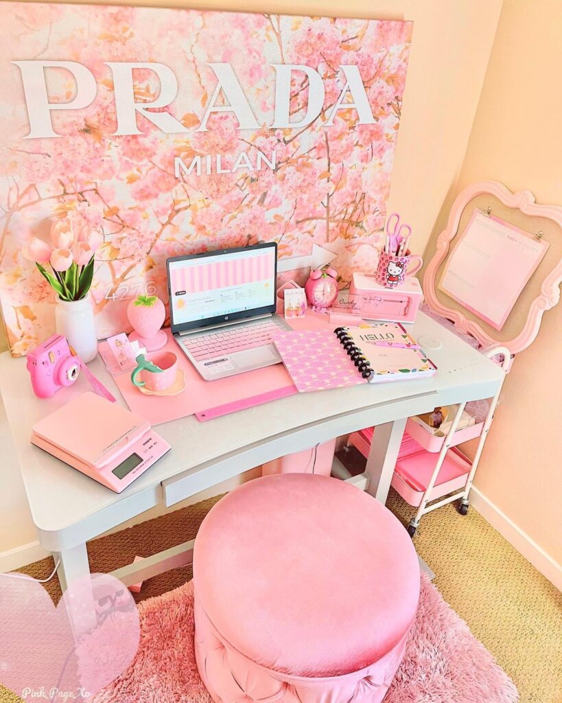 18 Cutest Girly Office Inspirations for a Fun Workspace - Archeworks