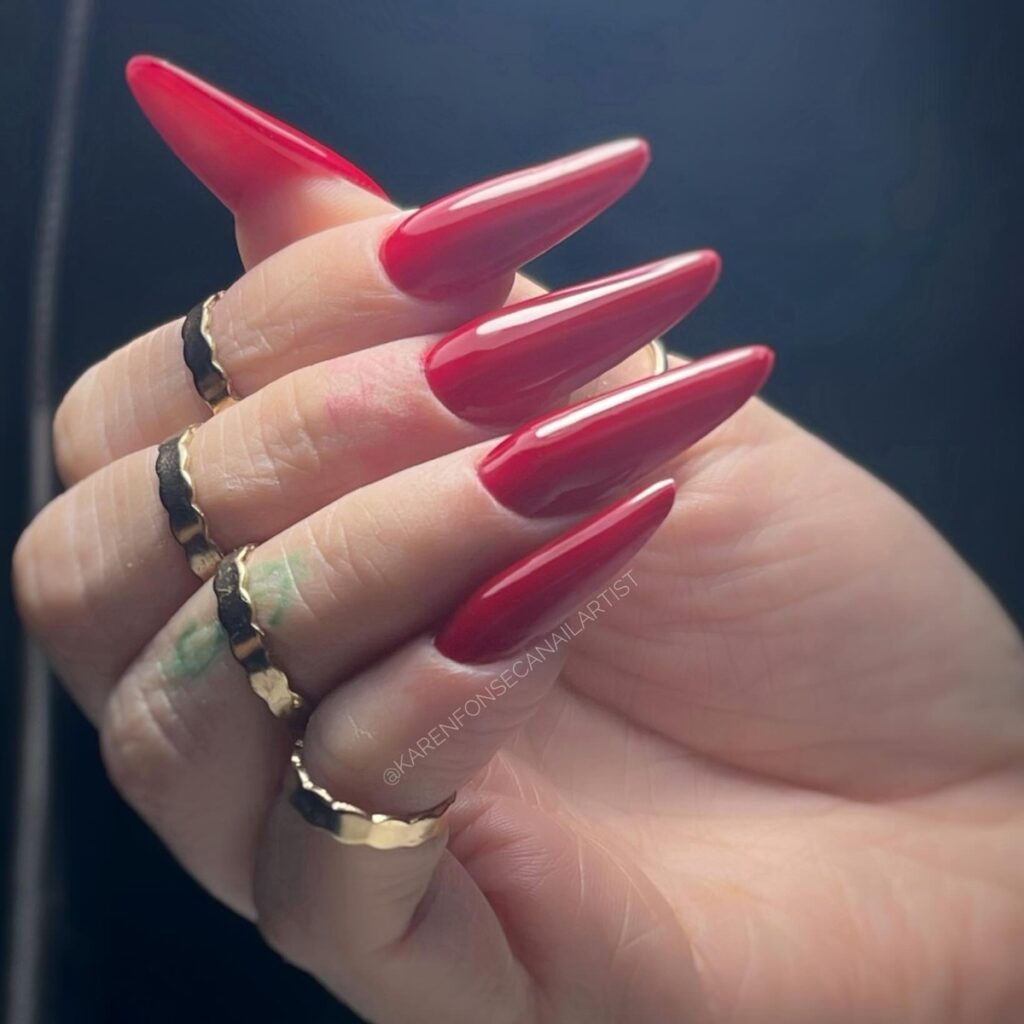18 Striking Red Almond Nail Designs That Turn Heads - Archeworks