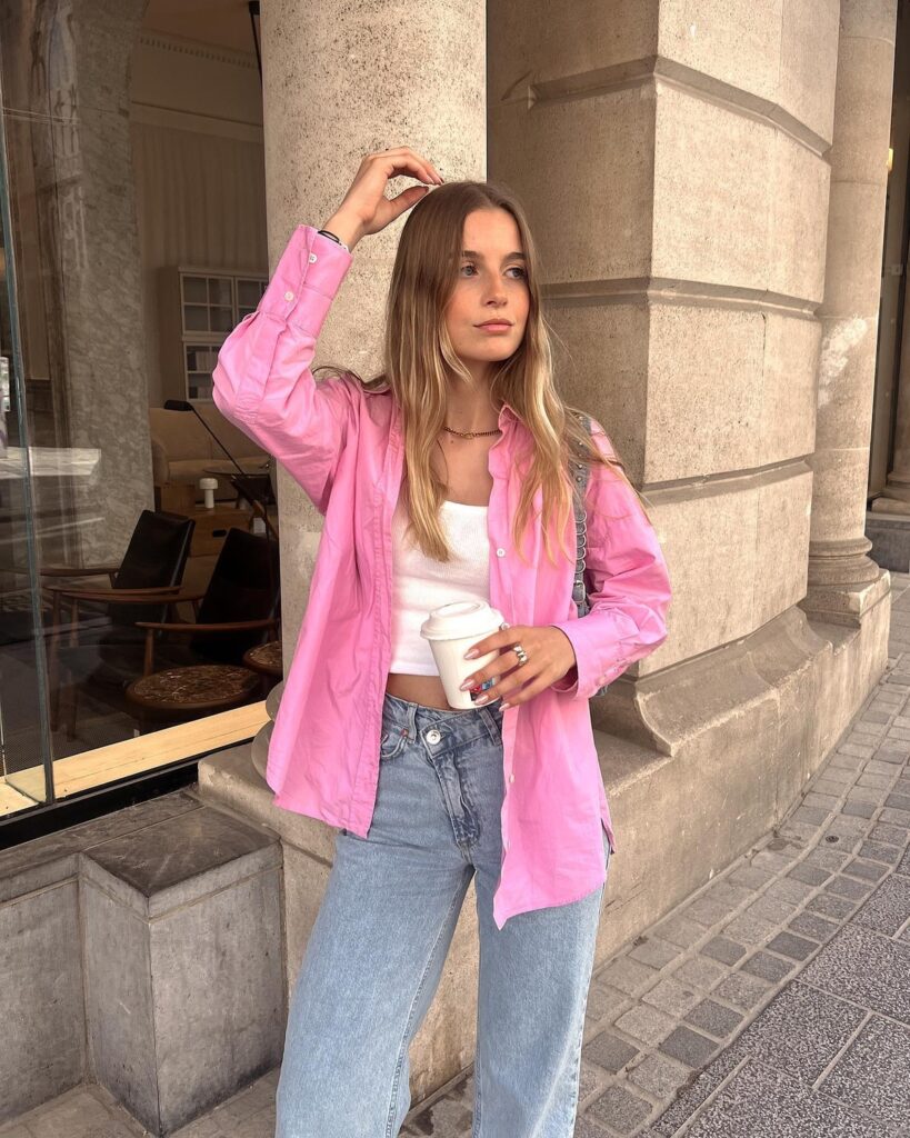 18 Cute Pink Shirt Outfit Ideas with Styling Tips - Archeworks
