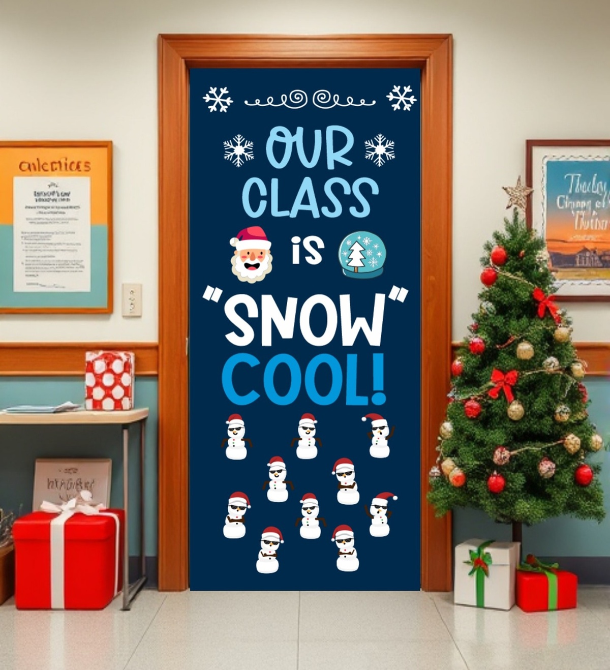 18 Stylish Christmas Door Decorations for Your Classroom - Archeworks