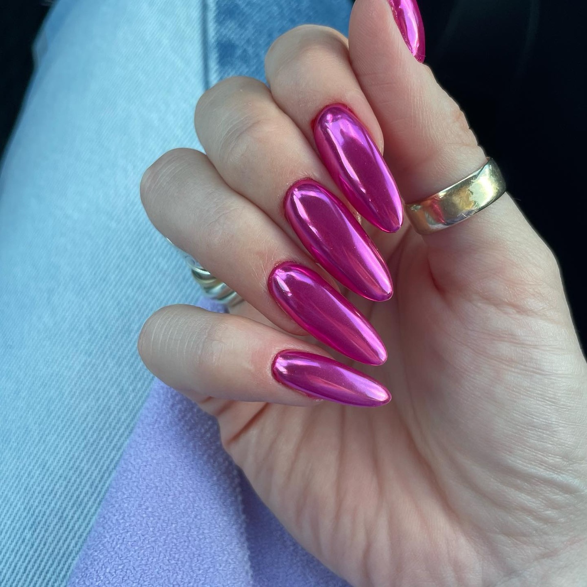 18 Gorgeous Pink Chrome Nail Ideas for a Polished Look - Archeworks