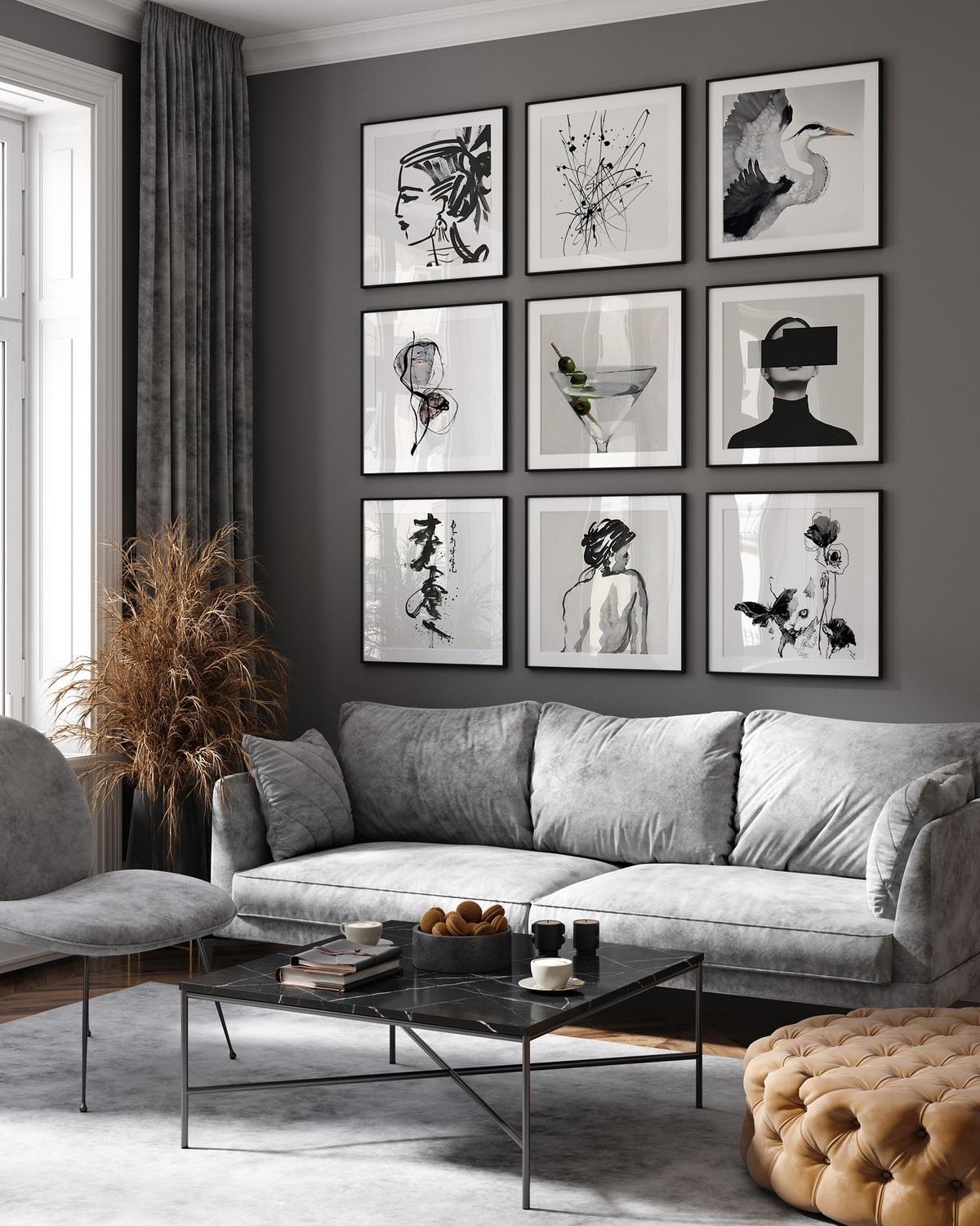 18 Eye-Catching Large Wall Decor Ideas for Living Rooms - Archeworks