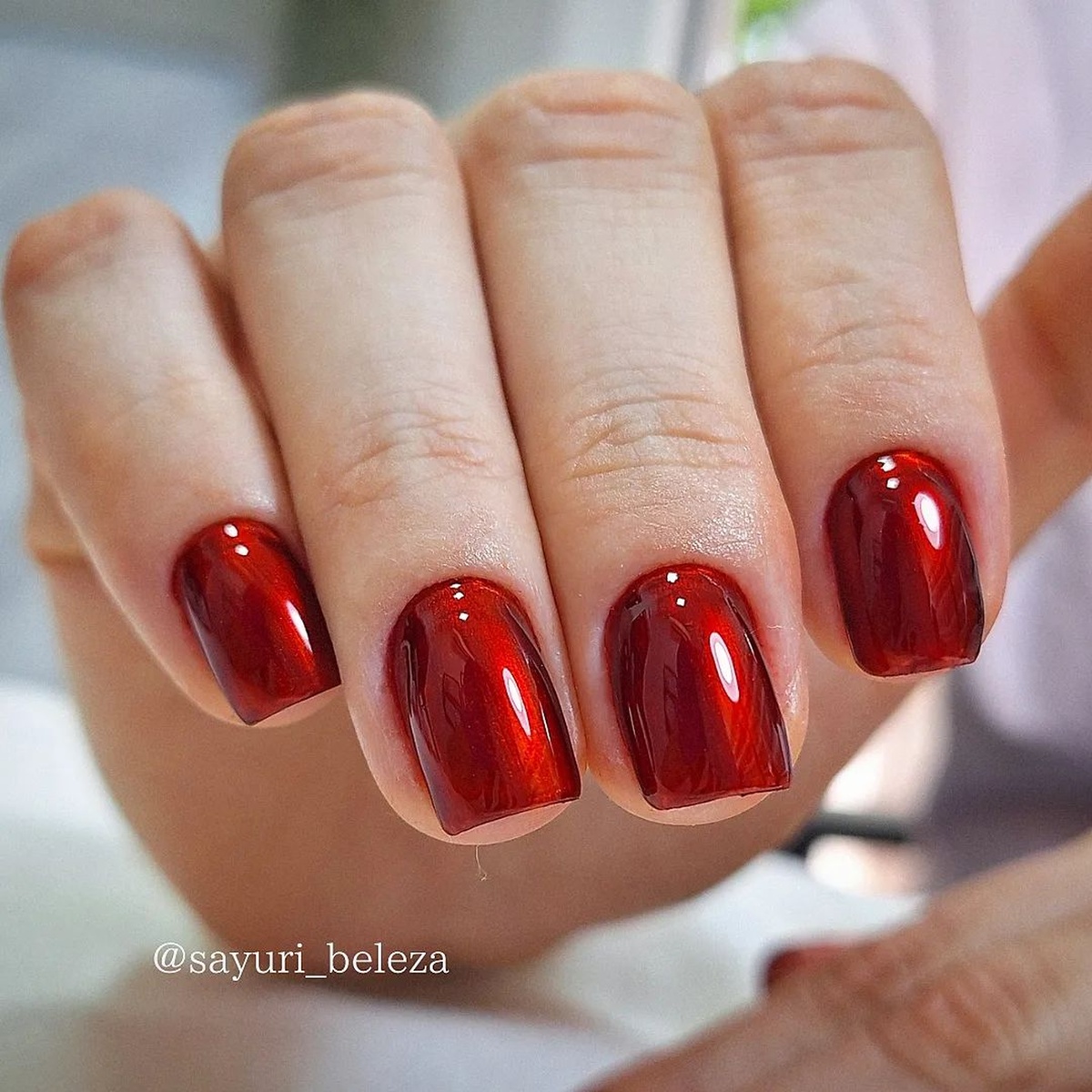 18 Mesmerizing Red Chrome Nail Ideas to Shine Bright - Archeworks
