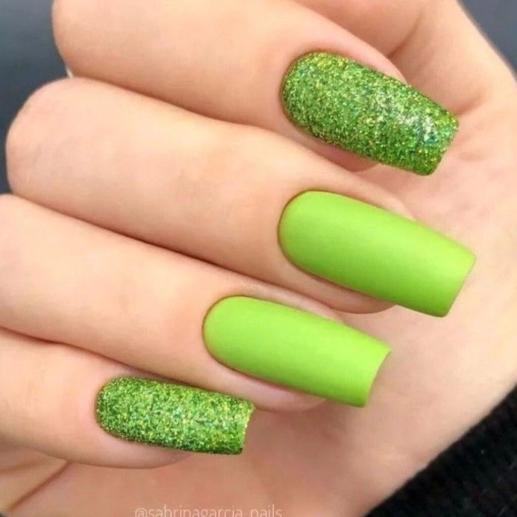 20 Trendy Matte Green Nails That Scream Style - Archeworks