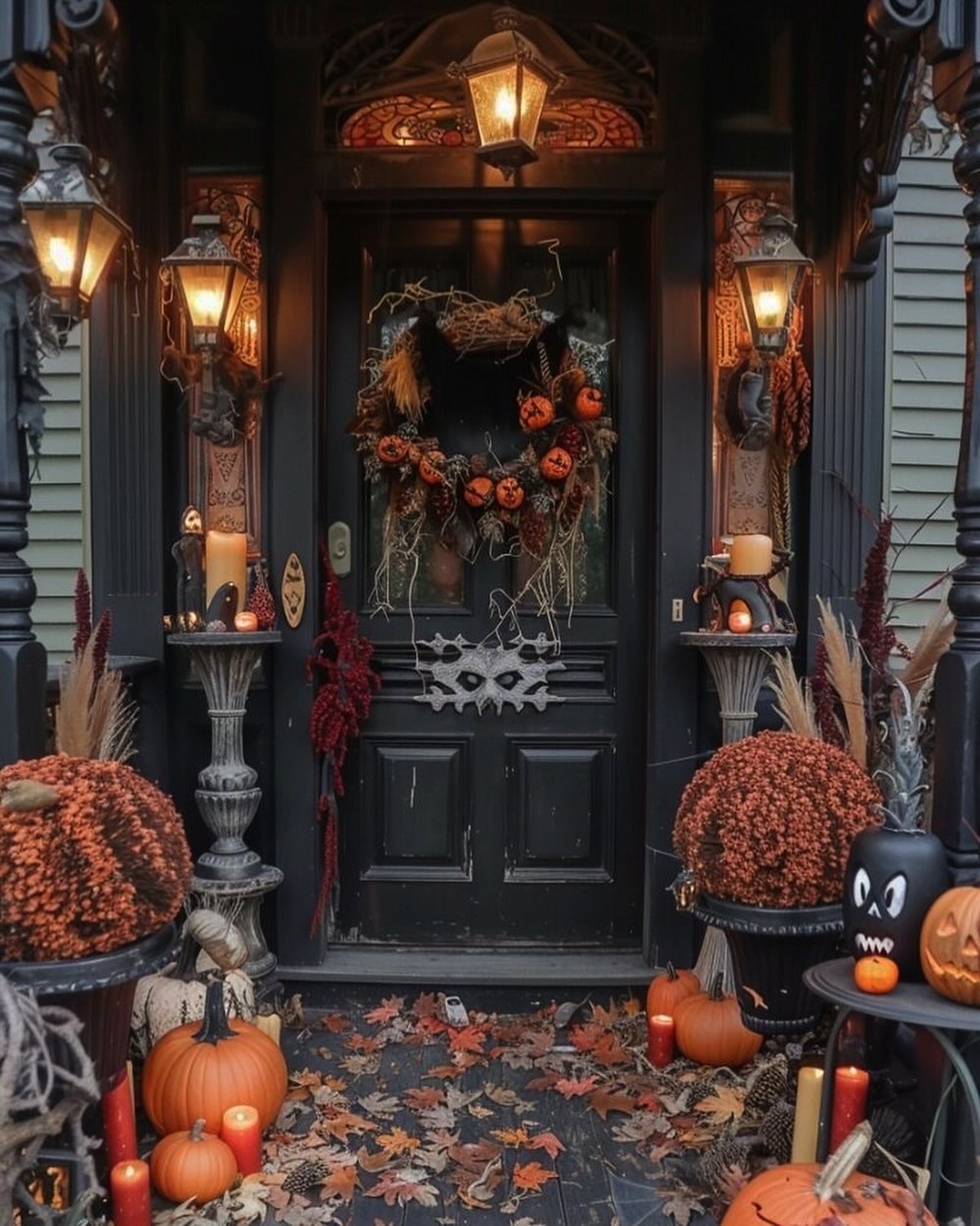18 Festive Halloween Front Porch Decor Inspirations - Archeworks