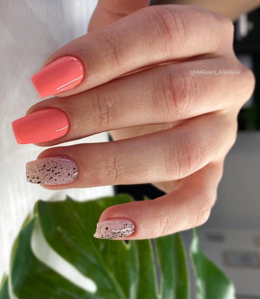 18 Stunning Peach Nails with Gorgeous Design Ideas - Archeworks