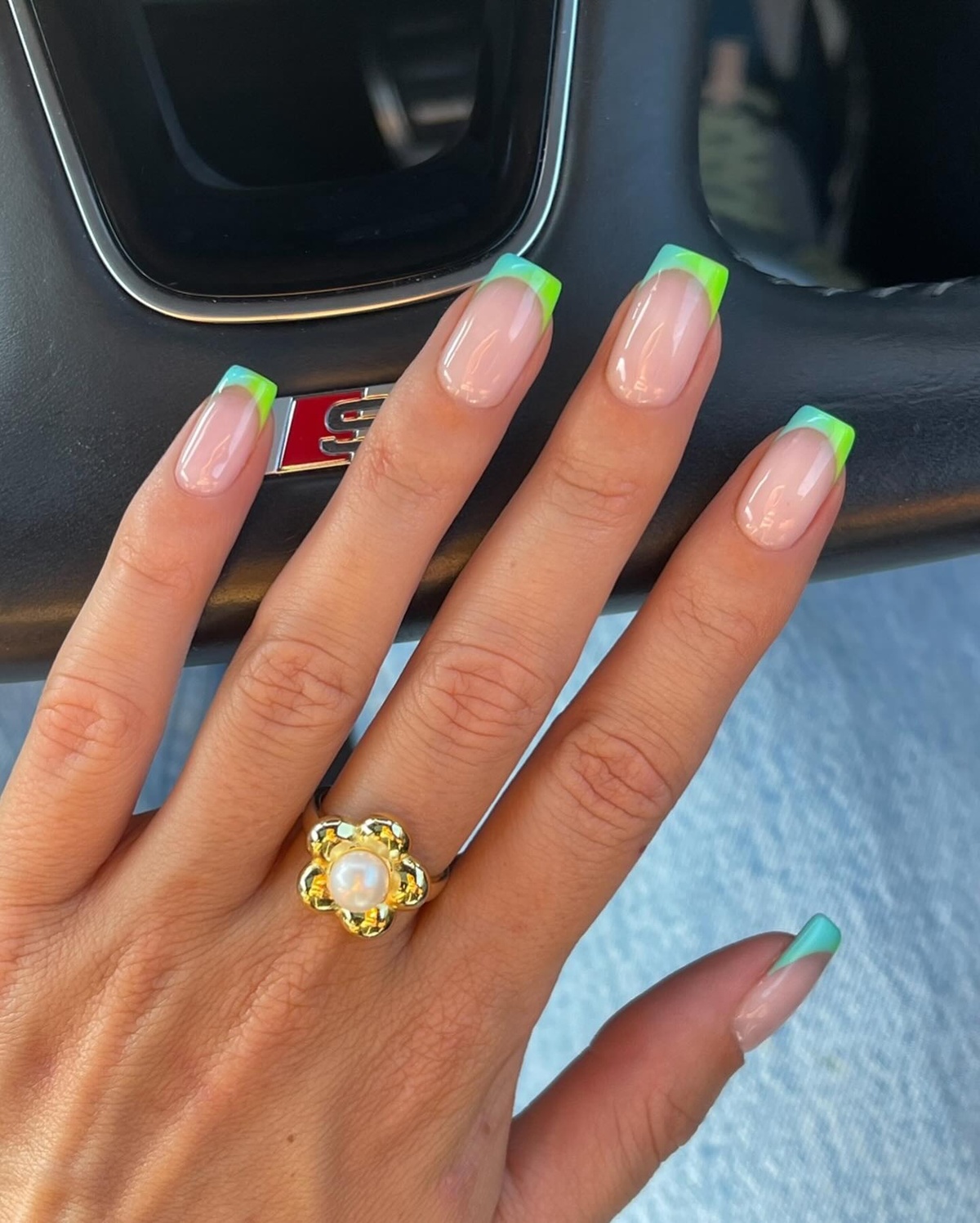 18 Refreshing Green French Nail Ideas for a Unique Look - Archeworks