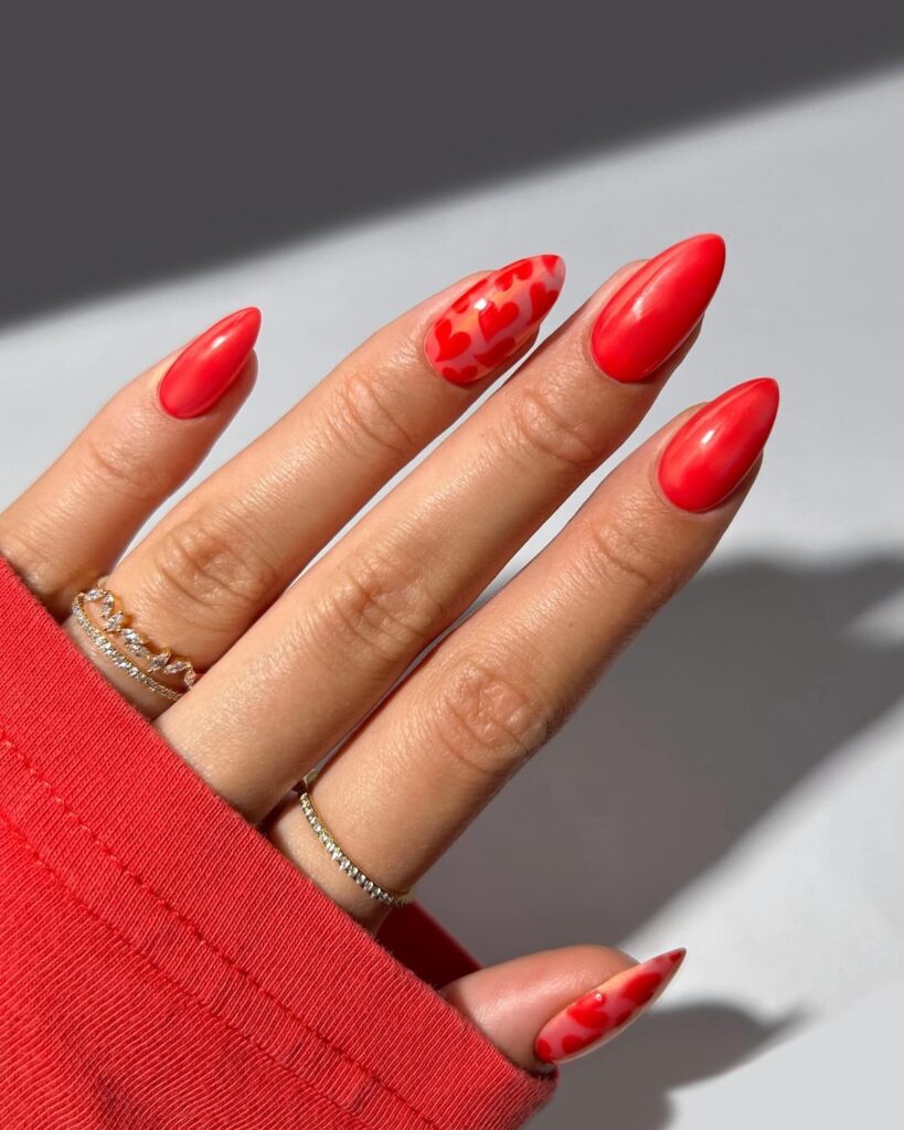 18 Striking Red Almond Nail Designs That Turn Heads - Archeworks