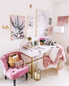 18 Cutest Girly Office Inspirations for a Fun Workspace - Archeworks