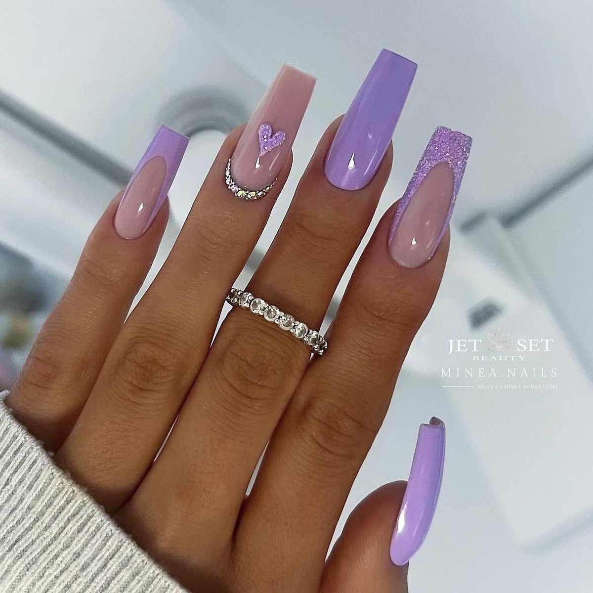 18 Stylish Purple French Tip Nail Ideas to Try - Archeworks