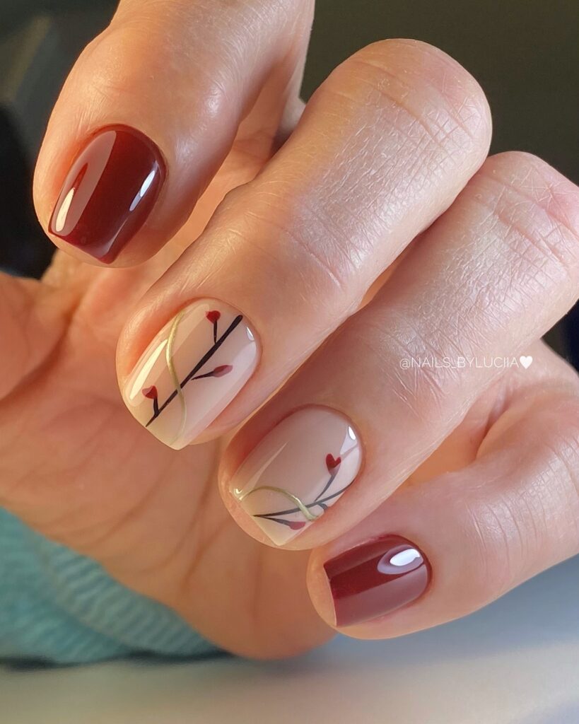 33 Beautiful Fall Short Square Nail Designs - Archeworks