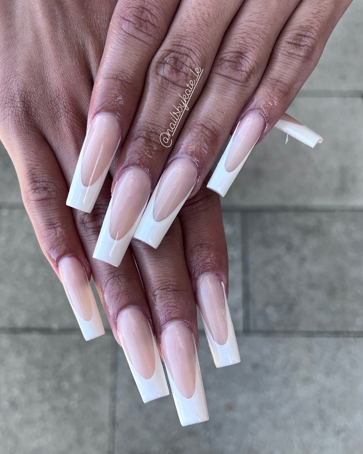 18 Sophisticated Deep French Square Nail Designs You’ll Love - Archeworks