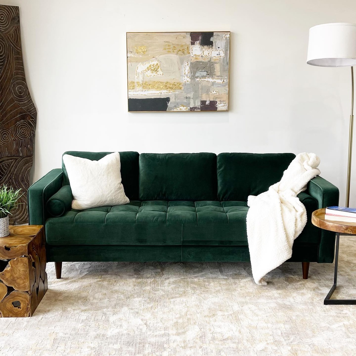 18 Gorgeous Green Couch Ideas for Interiors - Archeworks