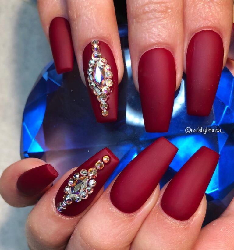 18 Daring Red Coffin Nail Designs to Make a Statement - Archeworks