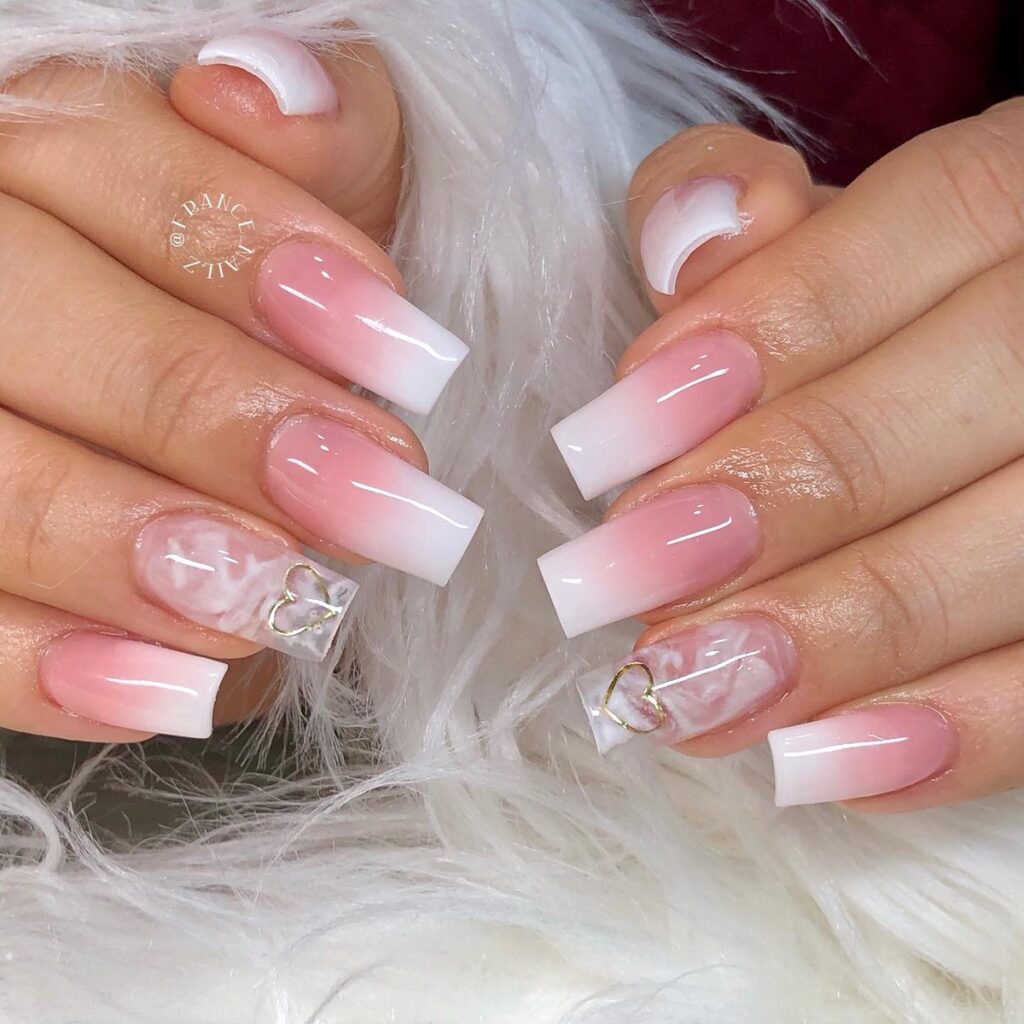 36 Fabulous Ombre Pink to White Nail Ideas - Archeworks
