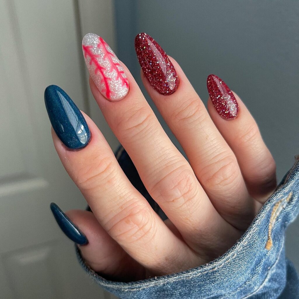 32 Fun Baseball Nail Art Ideas That Show Off Your Spirit - Archeworks