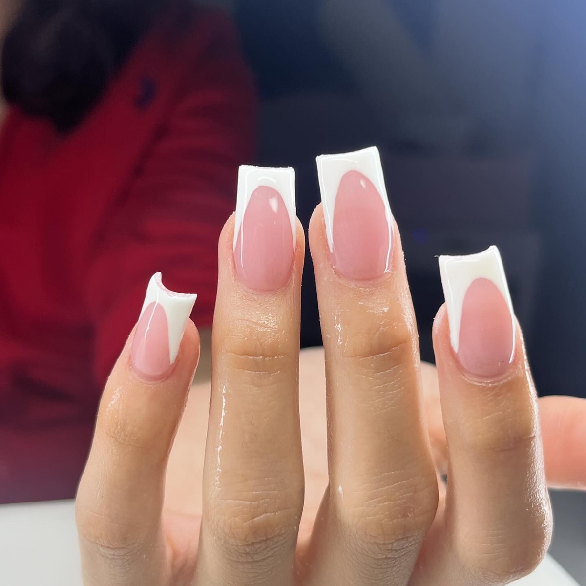 18 Sophisticated Deep French Square Nail Designs You’ll Love - Archeworks