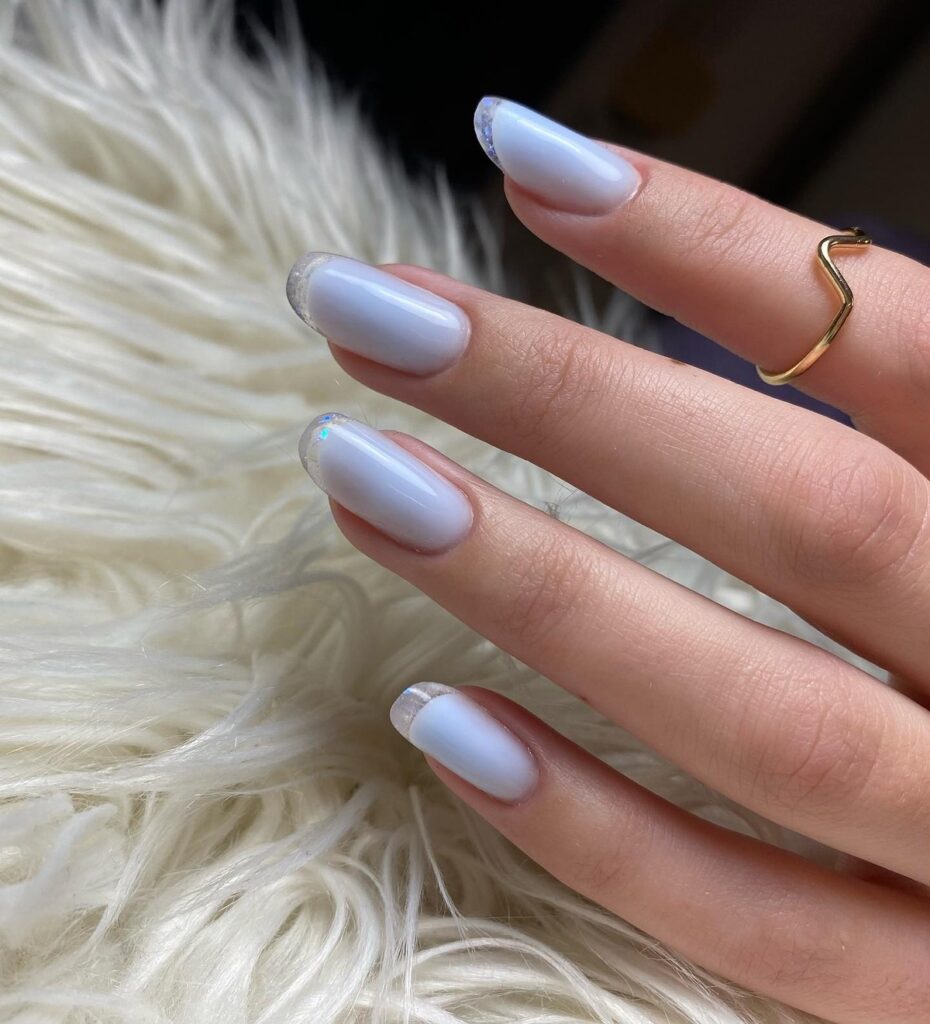 22 Soft Milky Blue Nails for an Effortlessly Chic Look - Archeworks