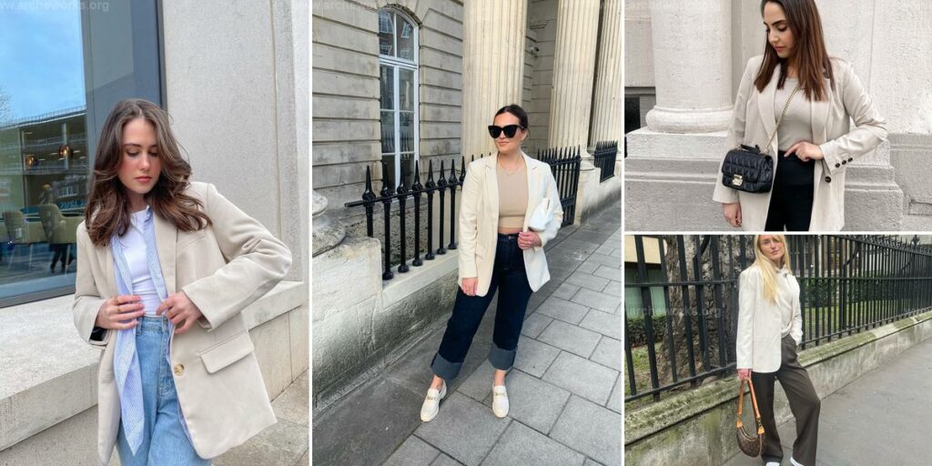 18 Elegant Cream Blazer Outfit Ideas for Modern Fashion - Archeworks