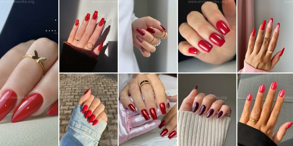 18 Simple Yet Stunning Red Nails to Try - Archeworks