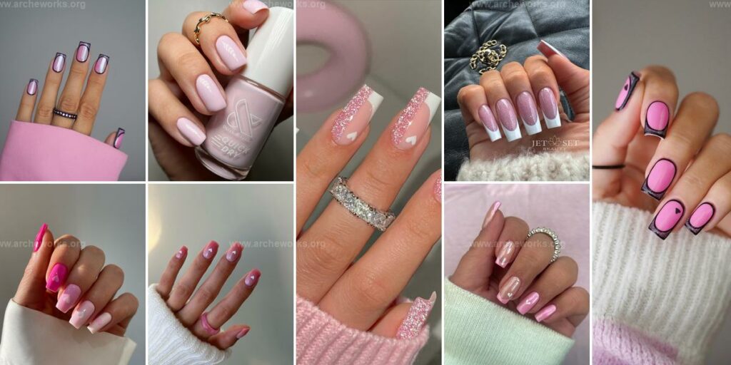 18 Perfect Pink Square Nails You'll Love - Archeworks