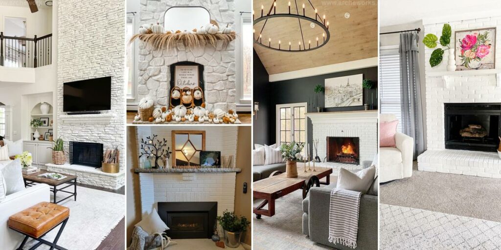 18 Charming White-Brick Fireplace Designs to Admire - Archeworks