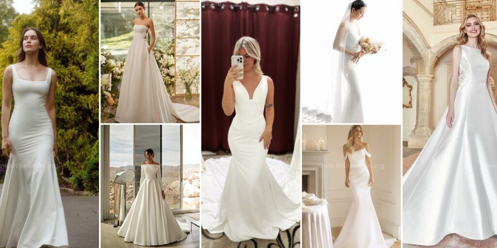 18 Classy Simple Wedding Dress Ideas for Modern Elegance - Archeworks